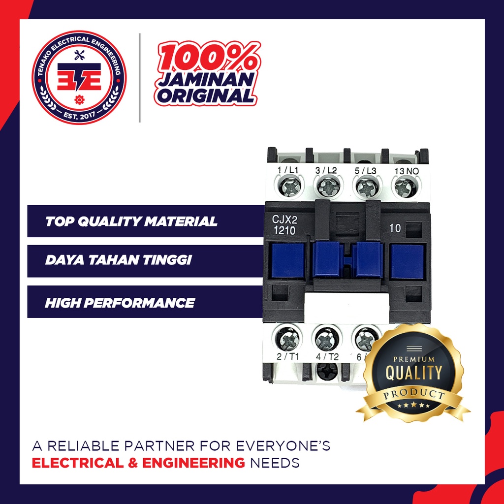 Jual Contactor CJX2-1210 Kontaktor 12A Kapasitas 12 Amper | Shopee Indonesia