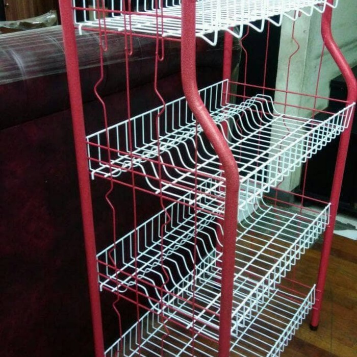 Jual rak piring jumbo 4 susun master asli rak piring serbaguna tebal ...