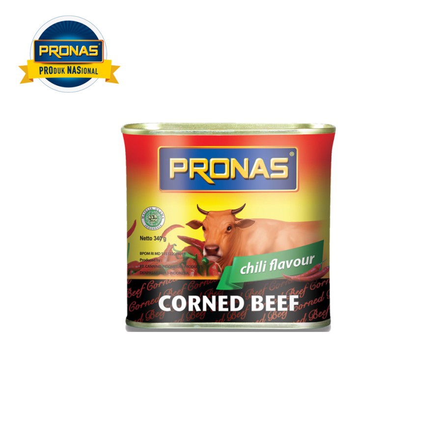 Jual Pronas Kornet Sapi Chili 340 gr | Pronas Beef Chili Corned 340 g ...