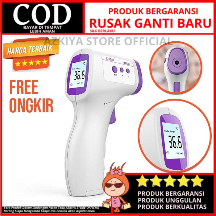 Jual THERMOMETER GUN LCD DISPLAY TERMOMETER TEMBAK PENGECEK PENGUKUR ...