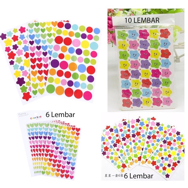 Jual STICKER REWARD ANAK - Sticker star - Sticker smile | Shopee Indonesia