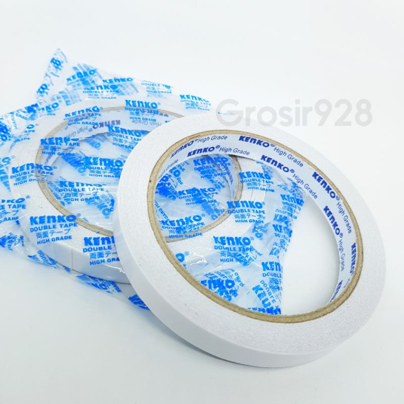 Jual Double Tape / Dobel Tip Kenko 12mm 1/2 inch Blue Core High Grade ...