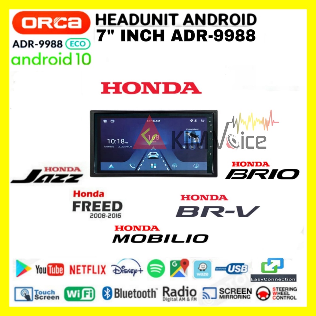 Jual Head unit Android Orca Eco 7 inch OEM Brio Jazz Mobilio Freed ...