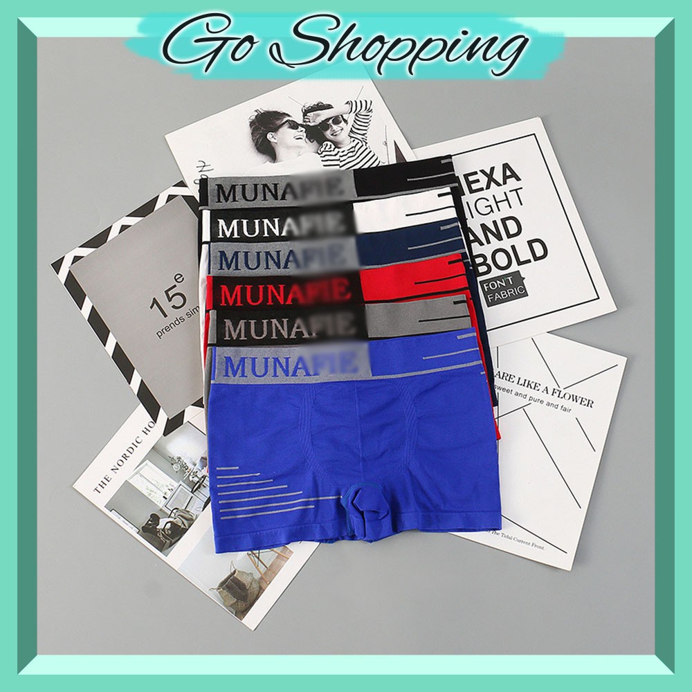 Jual GO!BX325 BOXER PRIA MUNAFI CELANA DALAM MUNAFIE COWOK STRIP KOLOR ...