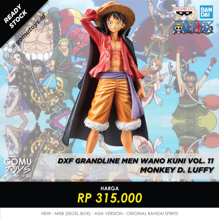 Jual One Piece DXF GLM Grandline Men Monkey D Luffy Wano Vol 11 ...