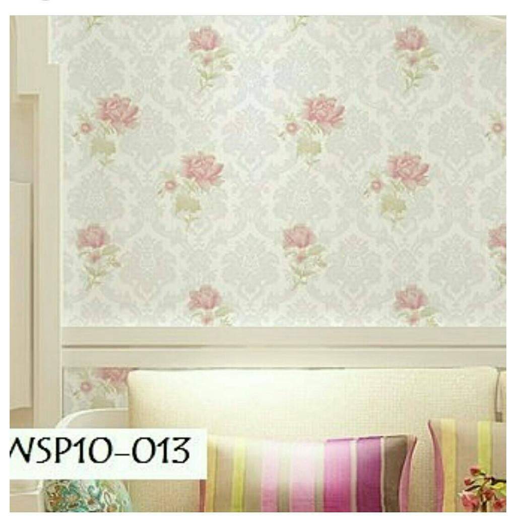 Jual BUNGA MAWAR PINK - wallpaper dinding - wallpaper sticker dinding ...
