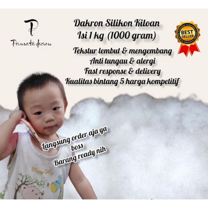 Jual [PROMO] Dakron Silikon Isian Bantal Boneka Grade A+/Grade AAA HCS ...