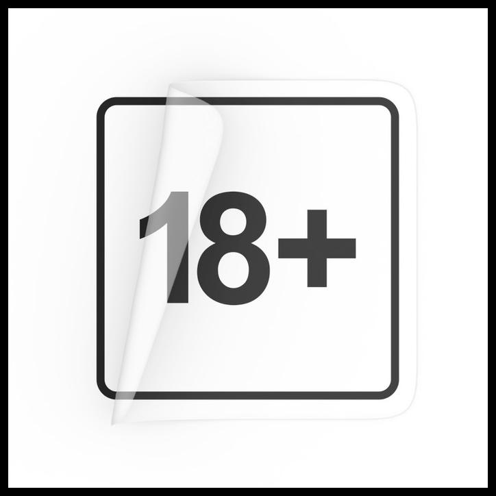 Jual Stiker 18+ - Adult Only Sign Sticker - Wall Sticker - Door Sticker ...