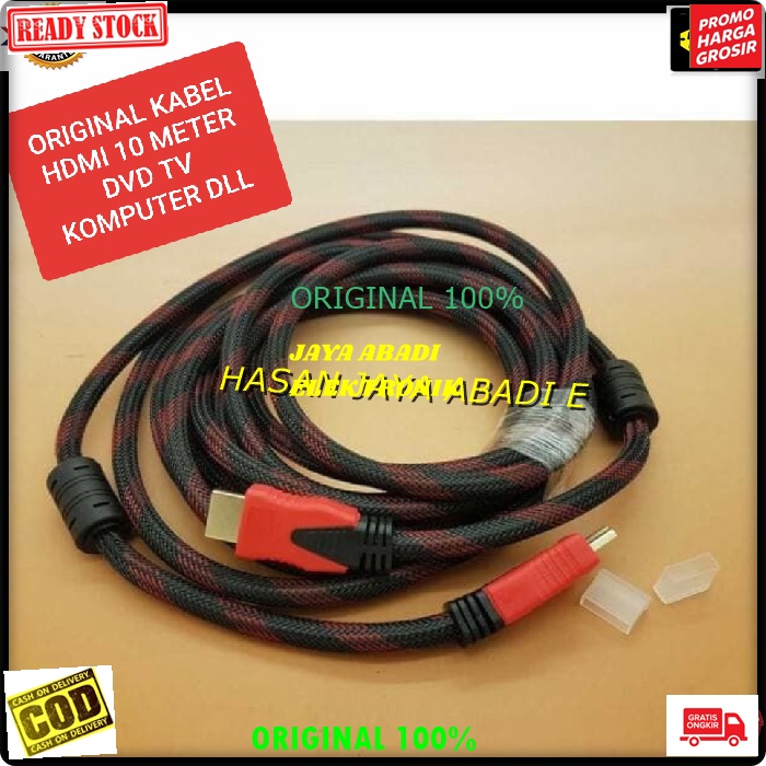 Jual G304 ORIGINAL KABEL HDMI 10 METER CABLE TV TELEVISI MONITOR CPU ...