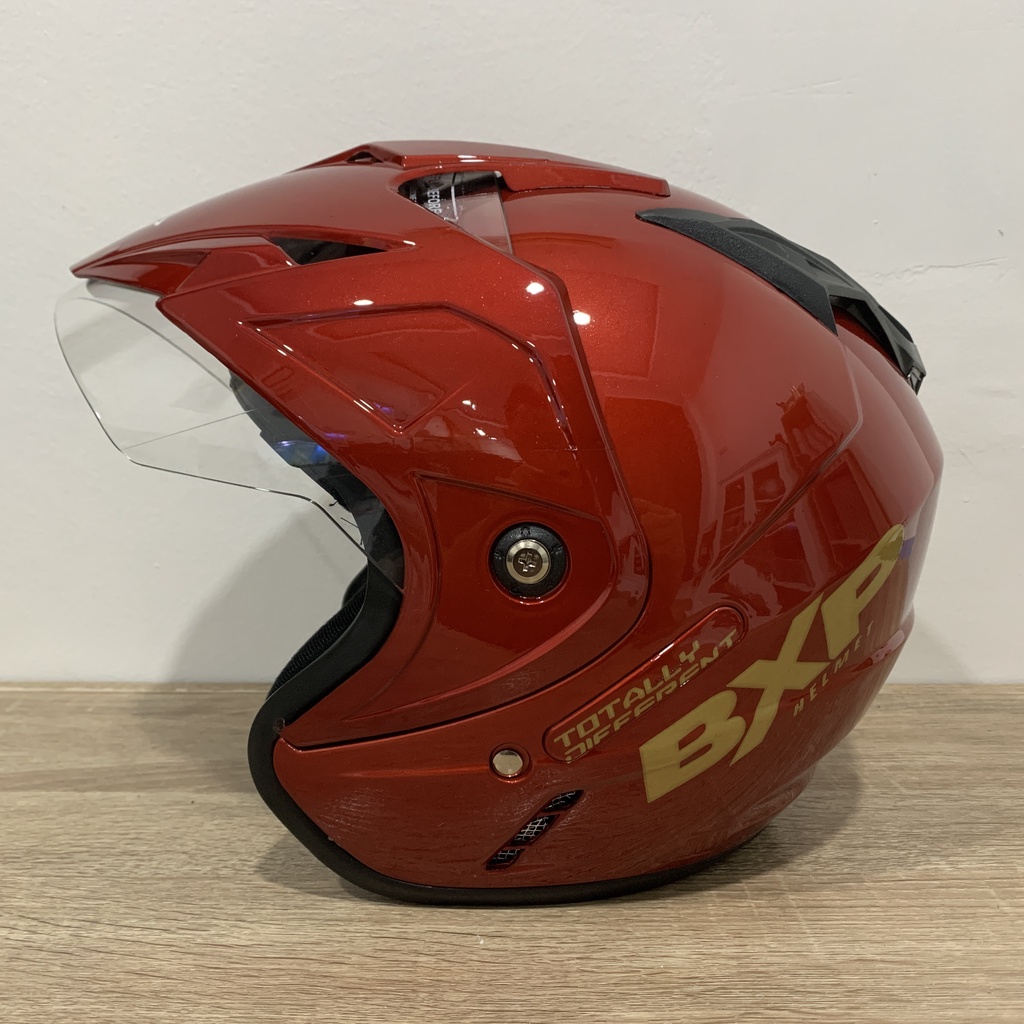 Jual Helm GL Merah Glossy - Helm 1 Kaca SNI Dewasa BXP | Shopee Indonesia
