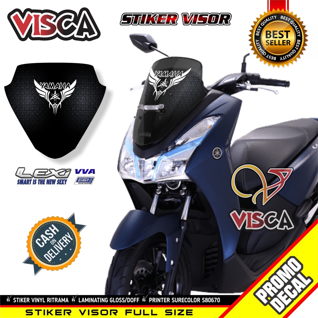Jual Stiker Visor Yamaha Lexi Stiker Motor Lexi Yamaha Sticker Visor ...