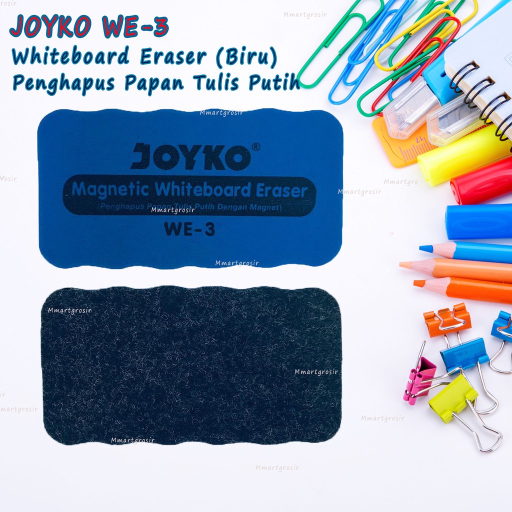 Jual Joyko / Penghapus Papan Tulis / Whiteboard Magnet WE-3 / Biru | Shopee Indonesia