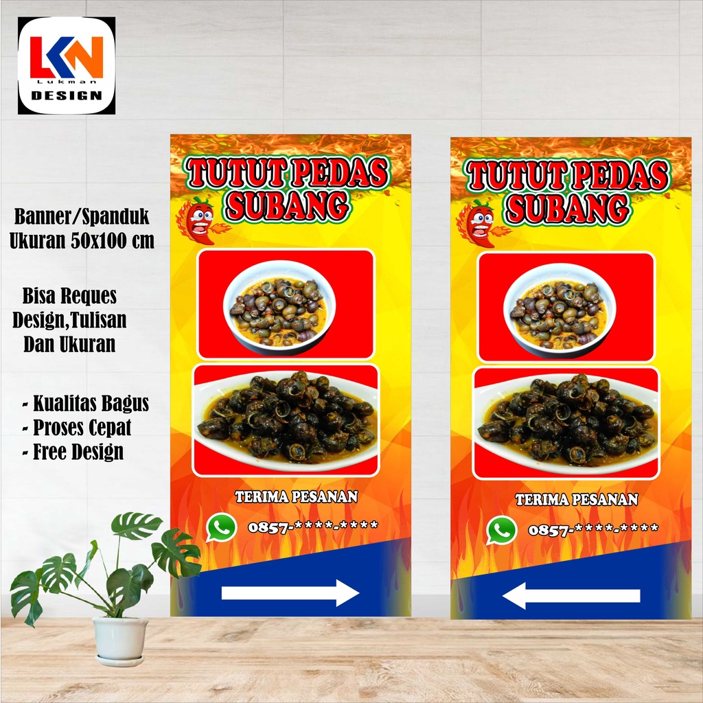 Jual banner spanduk tutut pedas | Shopee Indonesia