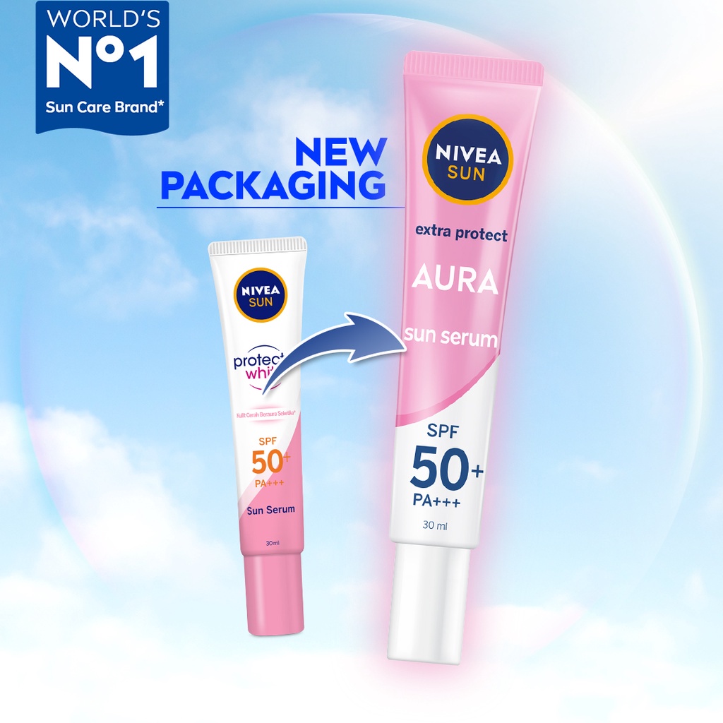 Jual NIVEA SUN Face Serum Extra Protect Aura SPF 50+ PA+++ 30ml ...