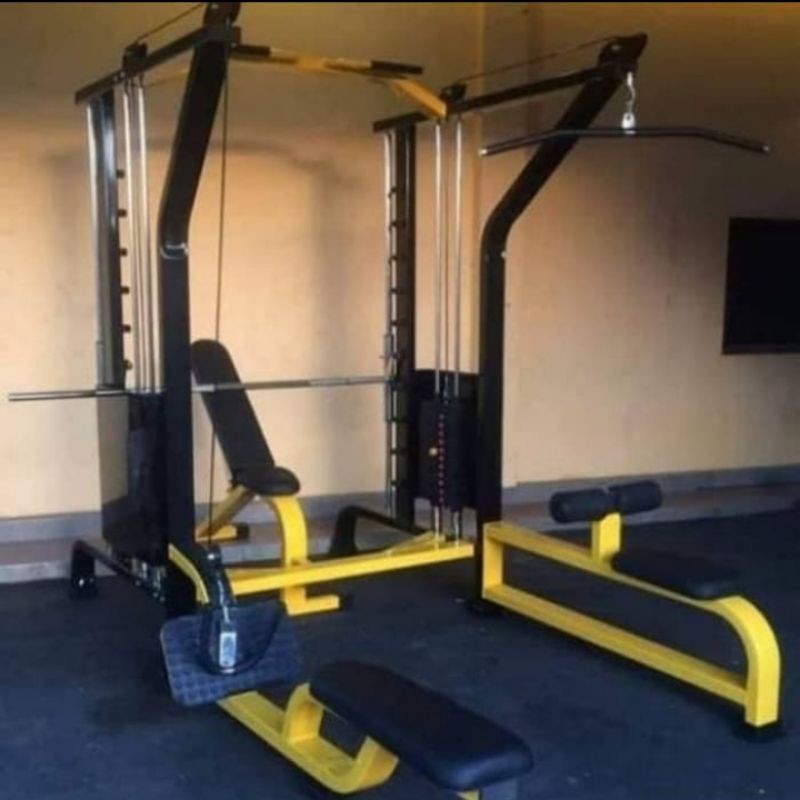 Jual ALAT OLAH RAGA SMITH MACHINE LATPULL DOWN PLUS ROWING | Shopee Indonesia