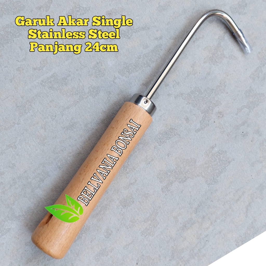 Jual Alat Garuk Akar Dan Penggembur Media Root Hook Stainless Steel 24cm | Shopee Indonesia
