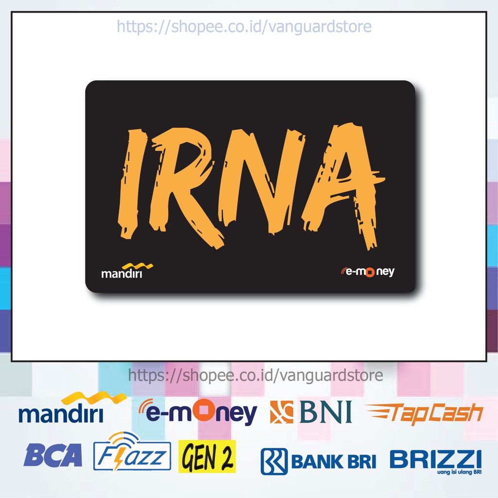 Jual KARTU E MONEY E TOLL CUSTOM NAMA KUMPULAN 1 EMONEY MANDIRI FLAZZ ...