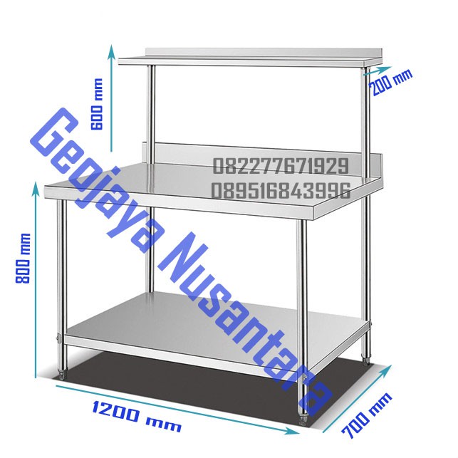 Jual Bio Safety Laboratorium Work Bench Full Stainless Meja Kerja Lab ...