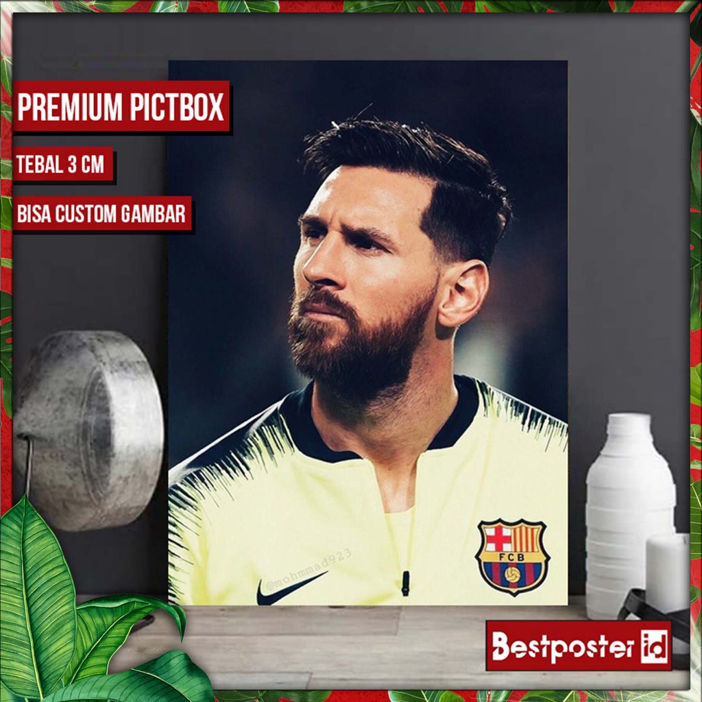 Jual Poster LIONEL MESSI Frame Kayu BOLA 0149 | Shopee Indonesia
