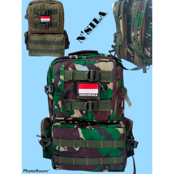 Jual Tas ransel loreng TNI /Tas army/Ransel gultor | Shopee Indonesia