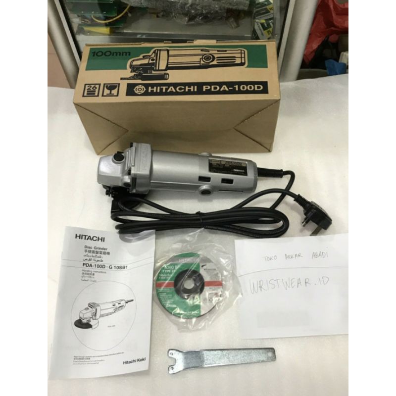 Jual Mesin Gerinda Tangan 4 inch Hitachi PDA 100D / Angle Grinder 4 ...