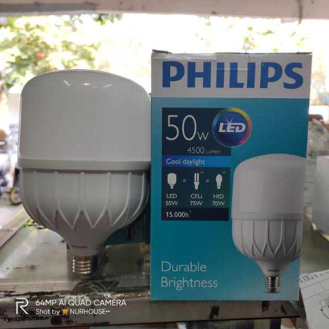 Jual bohlam philips lampu led 50 watt jumbo | Shopee Indonesia