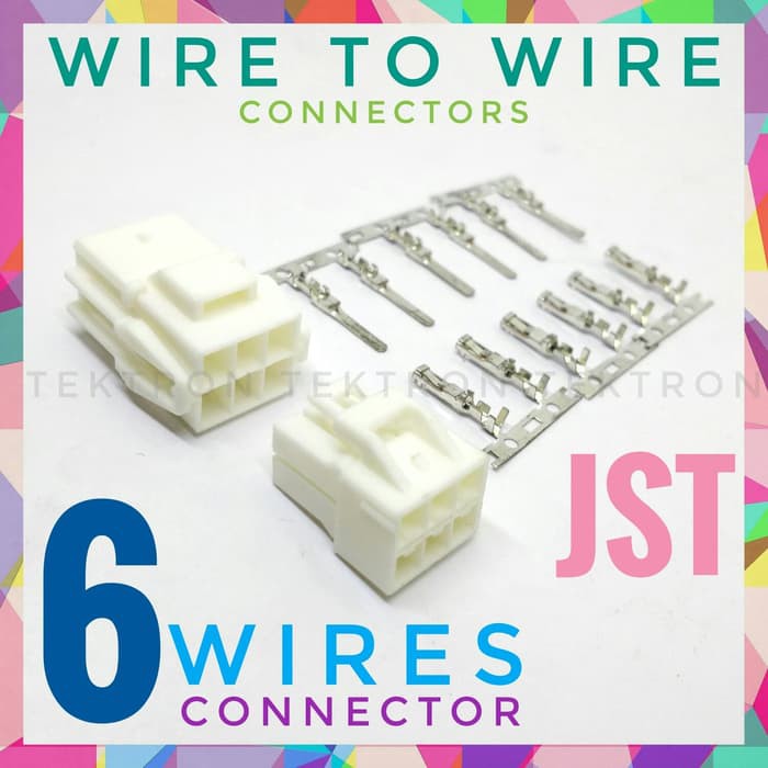 Jual JST 6P CABLE to CABLE Connector, Konektor kabel HQ 6pin, 6 pin | Shopee Indonesia