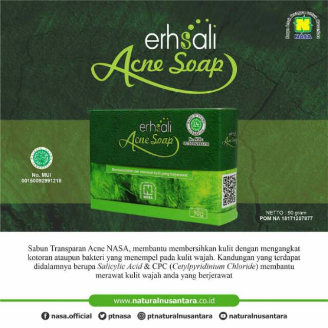 Jual Erhsali Acne Soap | Shopee Indonesia