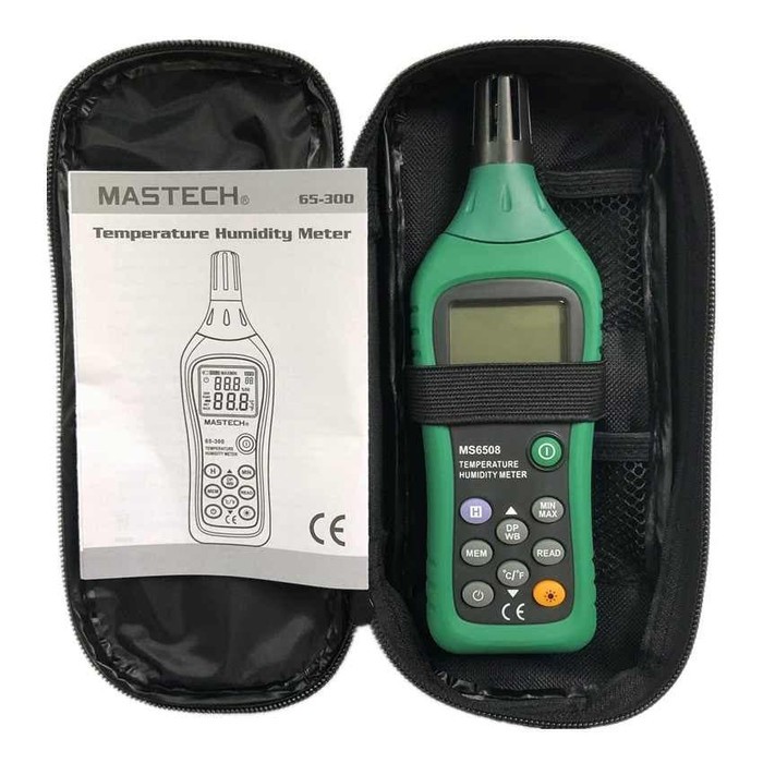 Jual Temperature Humidity Meter Tester Data Logger MASTECH MS6508 ...
