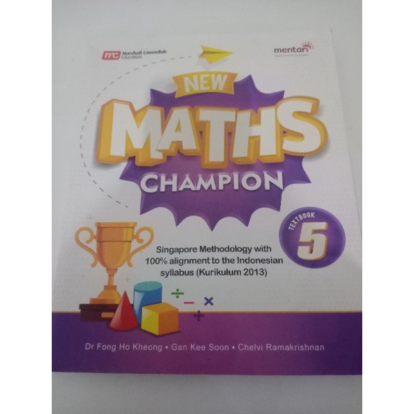 Jual Marshall Cavendish Maths Champion Textbook 5 ORIGINAL bekas ...
