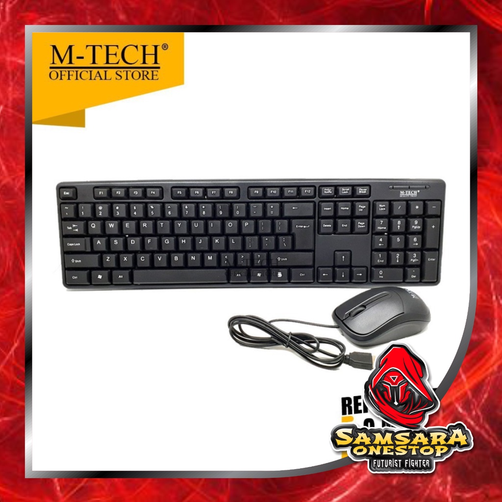 Jual Keyboard & Mouse Mtech STK-05 Kabel USB. Paket Bundle KB Mouse ...