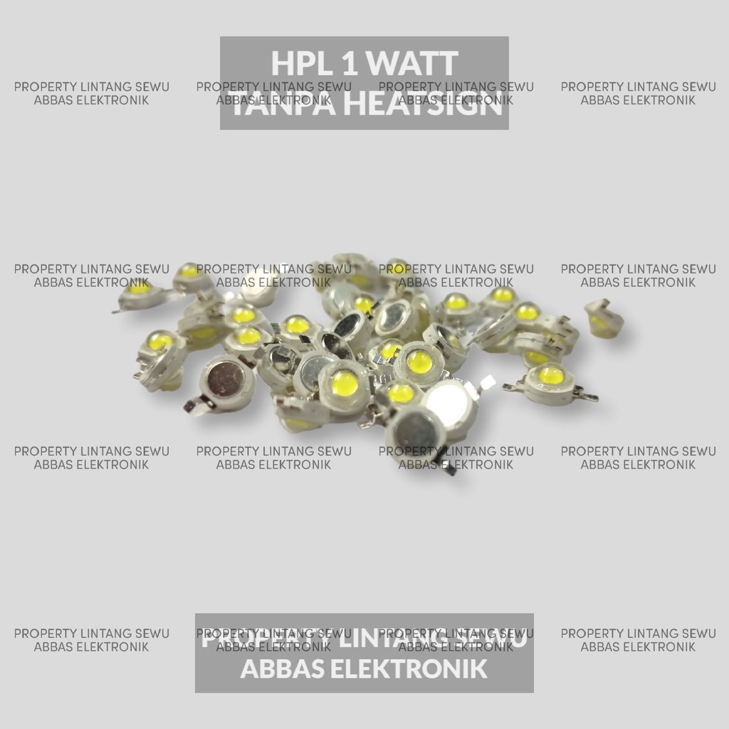 Jual LED HPL 1W PUTIH WHITE TANPA HEATSING HETSING HEATSIGN PENDINGIN ...