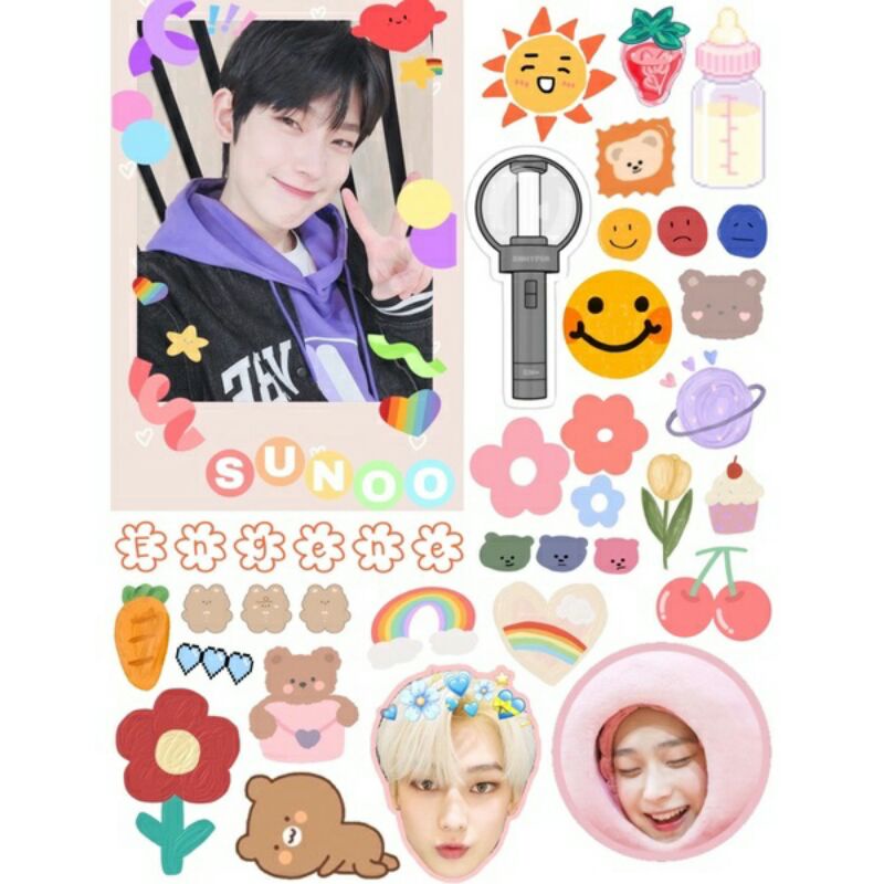 Jual Sticker Enhypen Cute Aesthetic Decoratif Anti Air Die Cut( sudah cutting) / Stiker Kpop ...