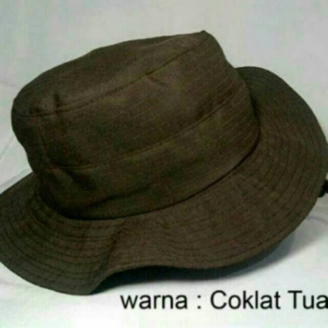 Jual TOPI RIMBA coklat | Shopee Indonesia