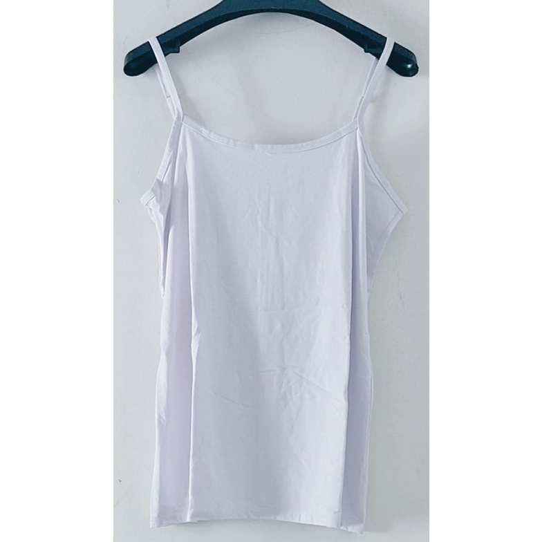 Jual Tank Top Putih - Big Size (Tali Bra) | Shopee Indonesia
