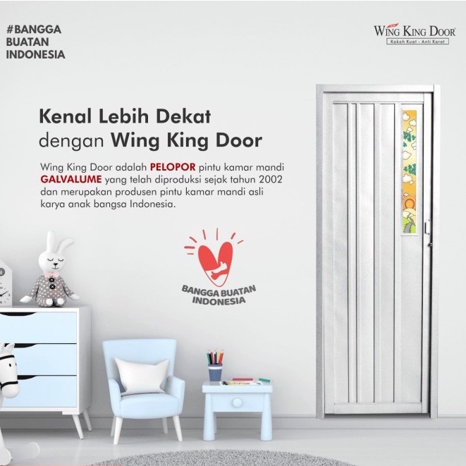 Jual Wadja Pintu Kamar Mandi Galvalume Stylish | Shopee Indonesia