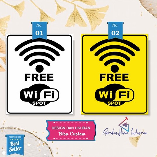 Jual STIKER FREE WIFI | Shopee Indonesia