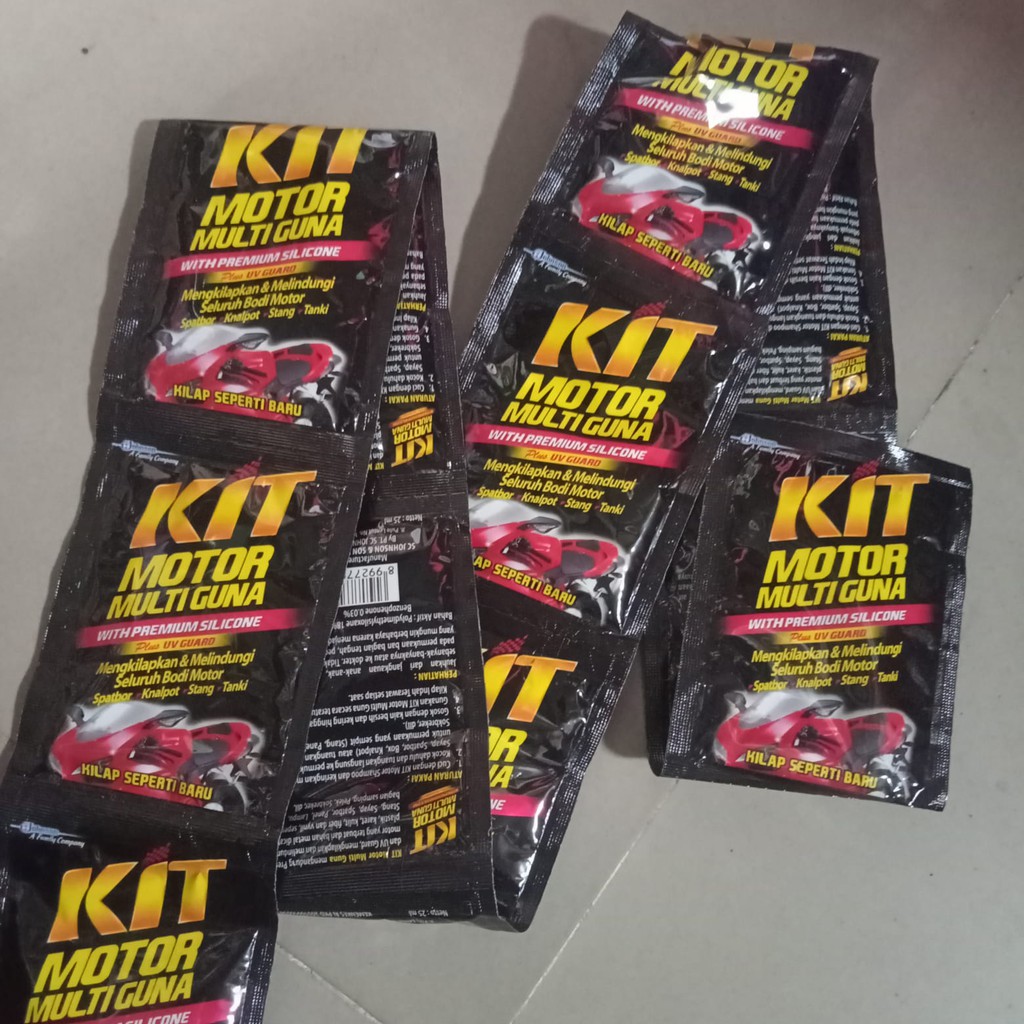 Jual KIT MULTIGUNA SACHET PENGGILAP BODY KIT MOTOR MULTIGUNA SILICONE ...