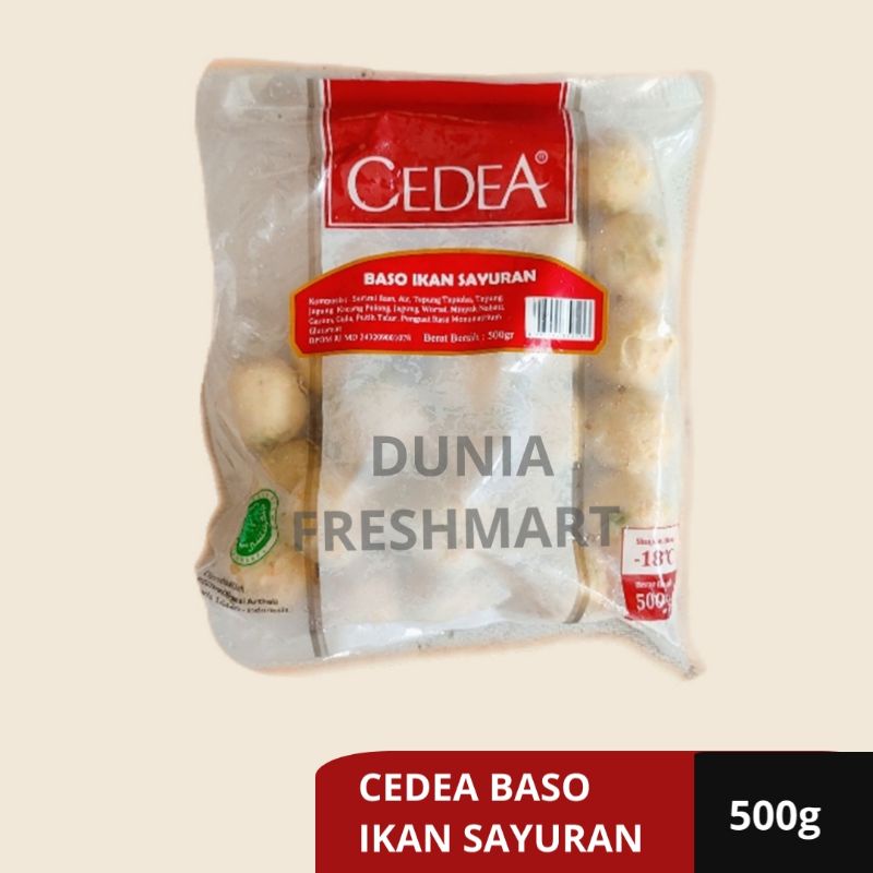 Jual Cedea Bakso Ikan Sayuran/bakso ikan sayuran goreng 500 gram ...