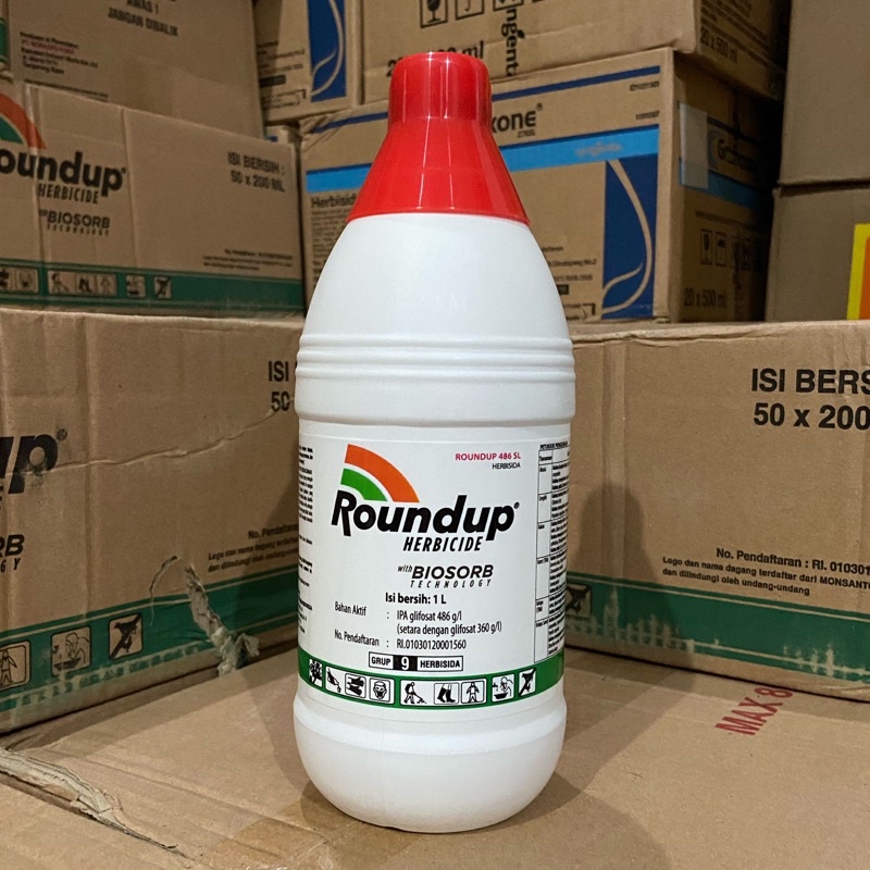 Jual herbisida roundup 1liter obat rumput glifosat roundup besar ...