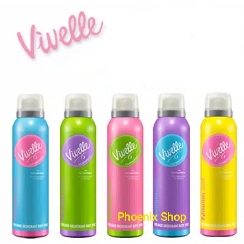 Jual Vivelle Perfumed Deodorant Body Spray Parfum Perfume Aerosol 150ml ...
