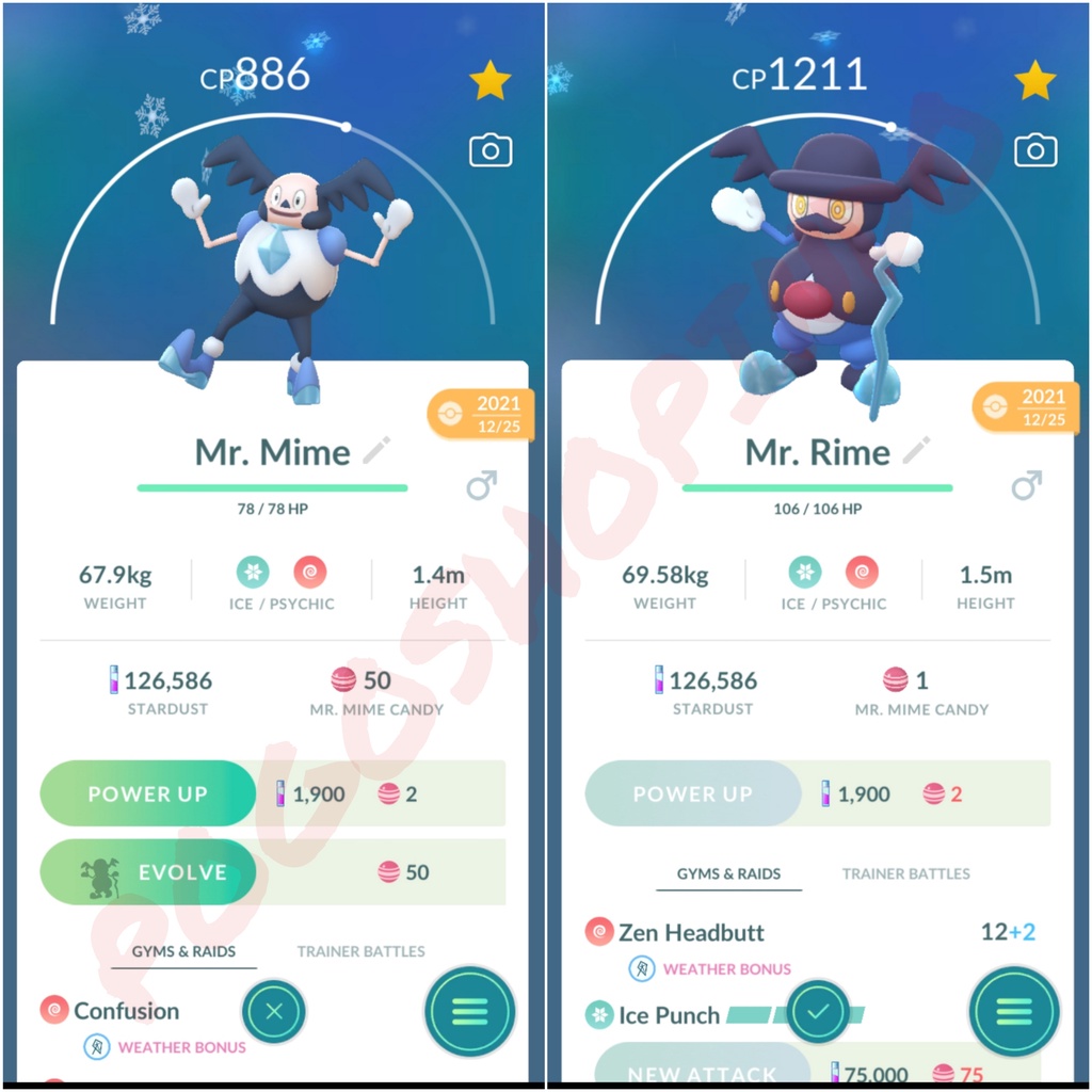 Jual Trade Pokemon Go Galar Mr. Rime dan Mr. Mime | Shopee Indonesia
