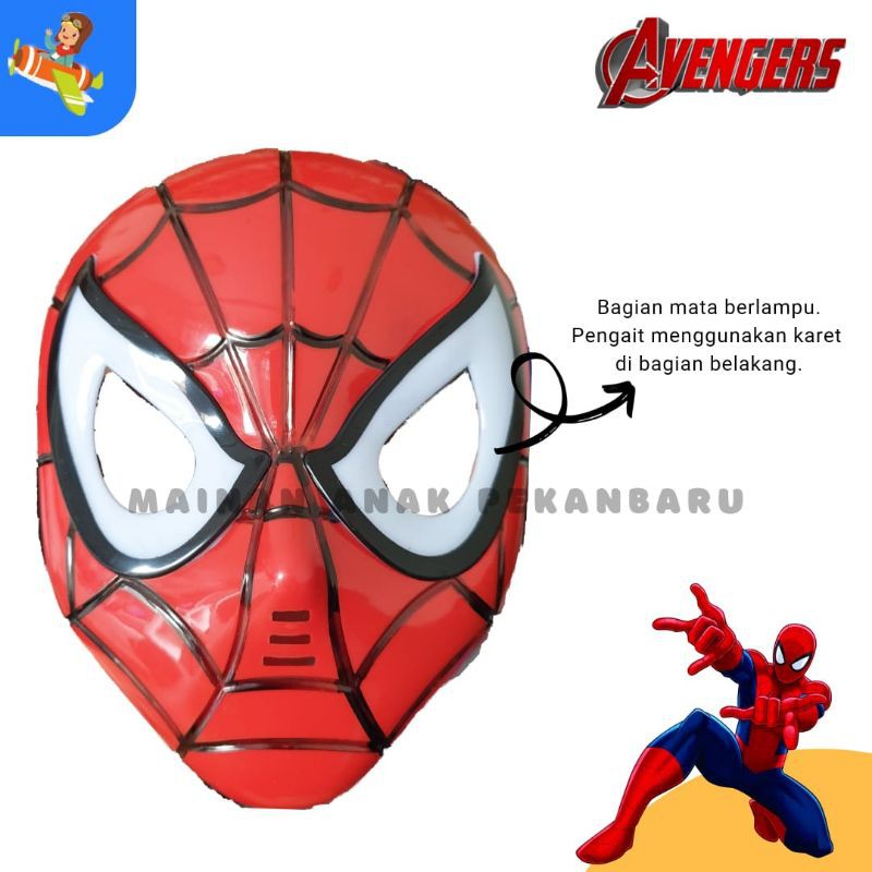 Jual Mainan Topeng Avengers Anak/Topeng Anak LED/Mainan Topeng Anak ...