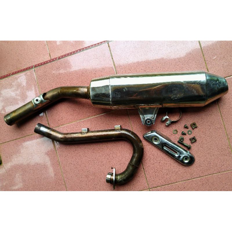 Jual Knalpot Viar cross 250 SE ORIGINAL knalpot Viar 250SE Original ...