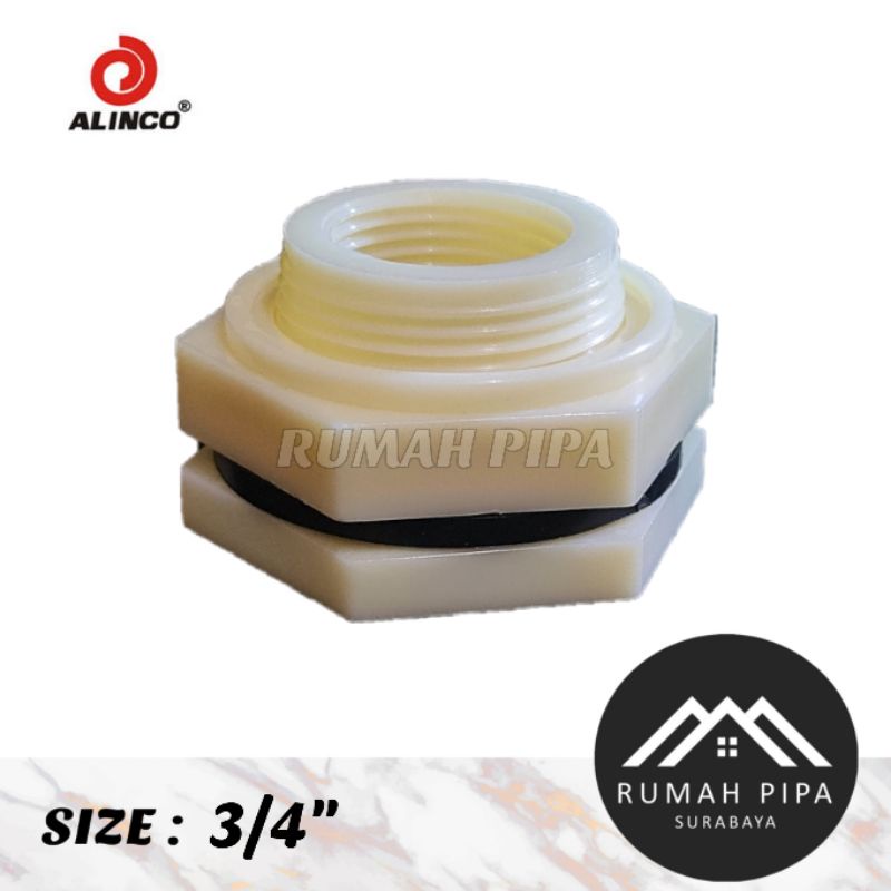 Jual Mur tandon 3/4” / mur toren 3/4” Plastik - ALINCO | Shopee Indonesia