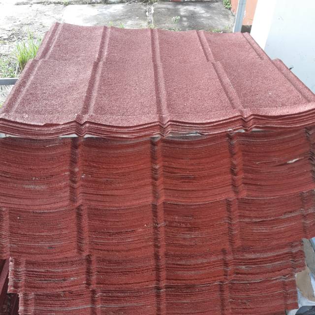 Jual Genteng Metal Pasir Merah Maroon | Shopee Indonesia