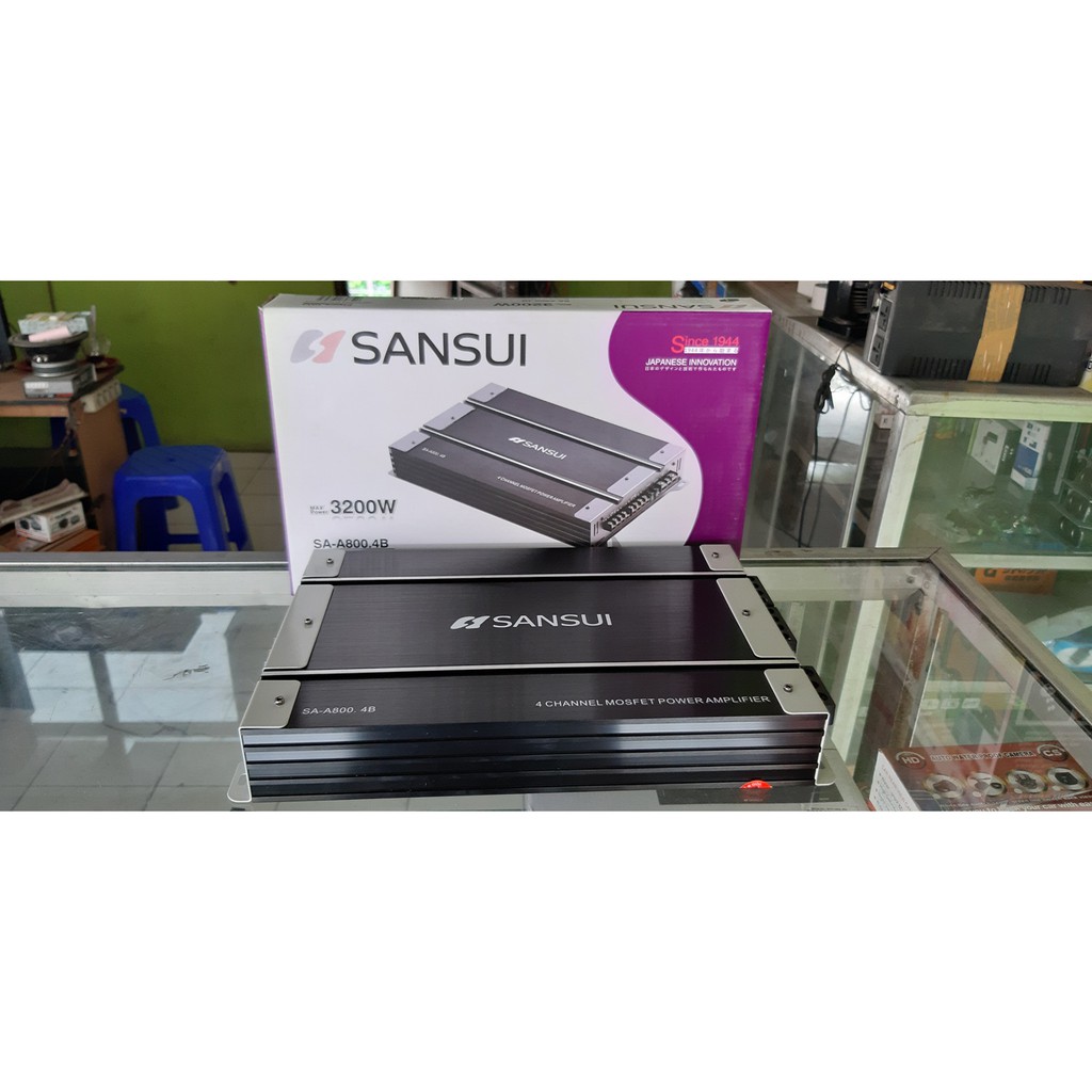 Jual POWER MOBIL 4CH SANSUI 3200W BASS NENDANG DAN EMPUK JAPAN ...