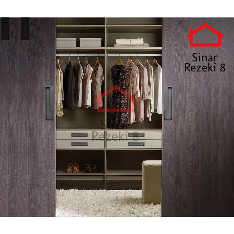 Jual Tarikan BLACK HL Gagang Handle HITAM Handel Tanam Laci Pintu ...