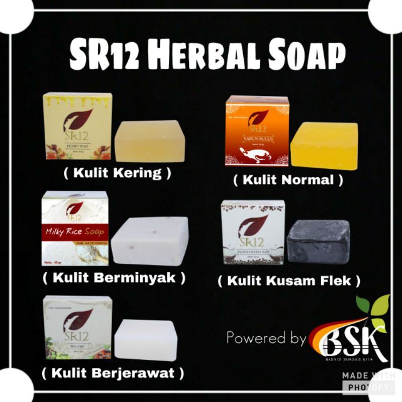 Jual Paket Reseller SR12 Herbal Soap Coffee, Madu, Milky Rice, Rice ...