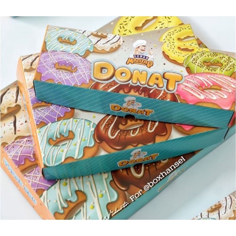 Jual PER 10 PCS DUS DONAT MUAT ISI 12 UKURAN 27 X 37 X 5,3CM SEDAP ...